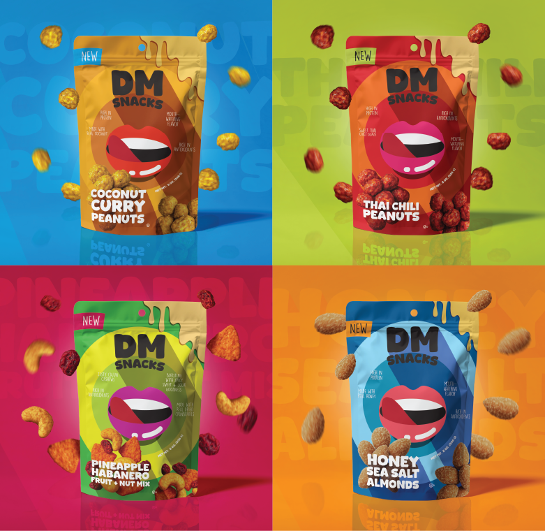 Manly Mixed Nuts Box – 6 Savory Nut Flavors | Protein-Packed, Bold & Gift-Ready – DM Snacks