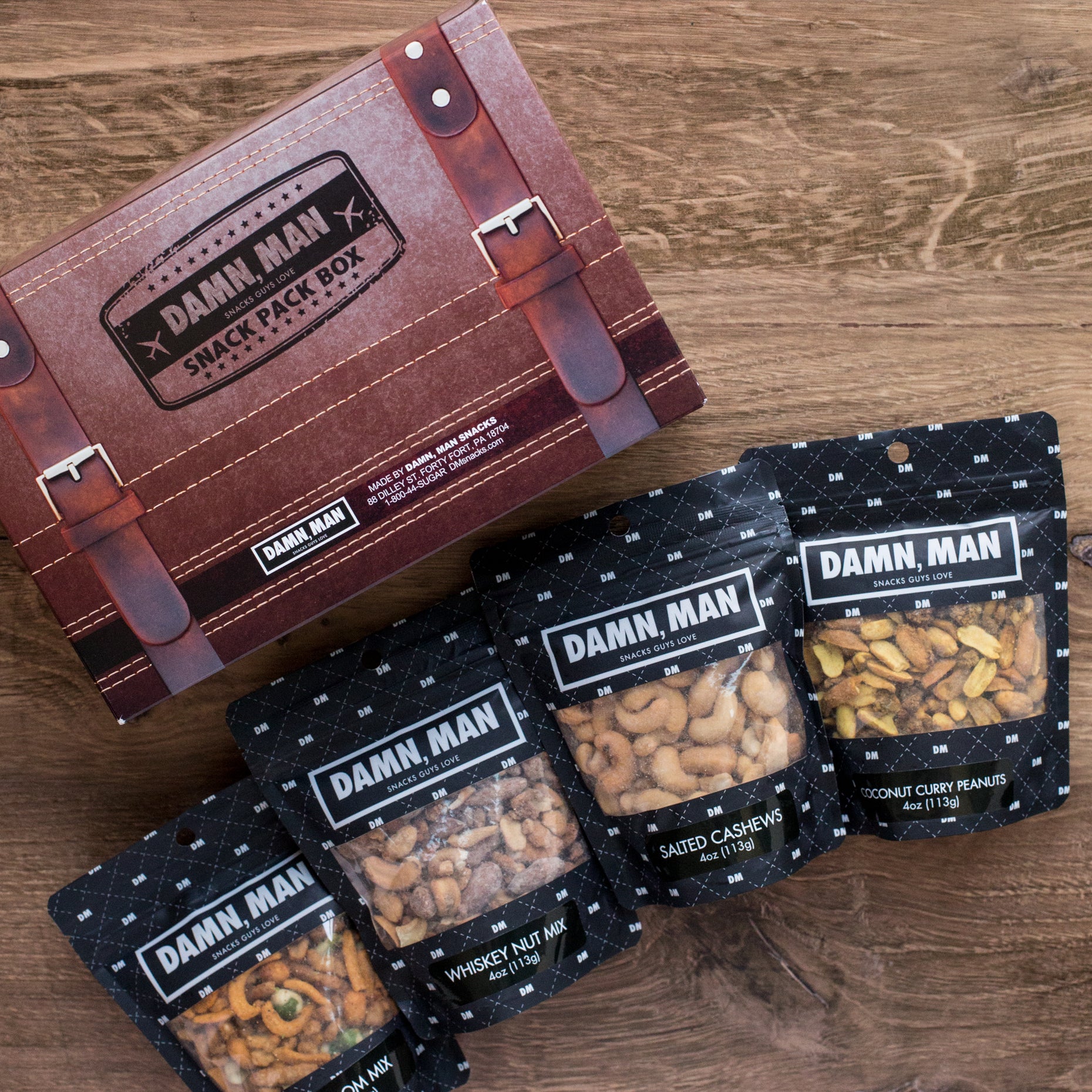 Build Your Own 4-Pack Nut Gift Box – Gourmet Mixed Nuts - Damn Man – DM ...