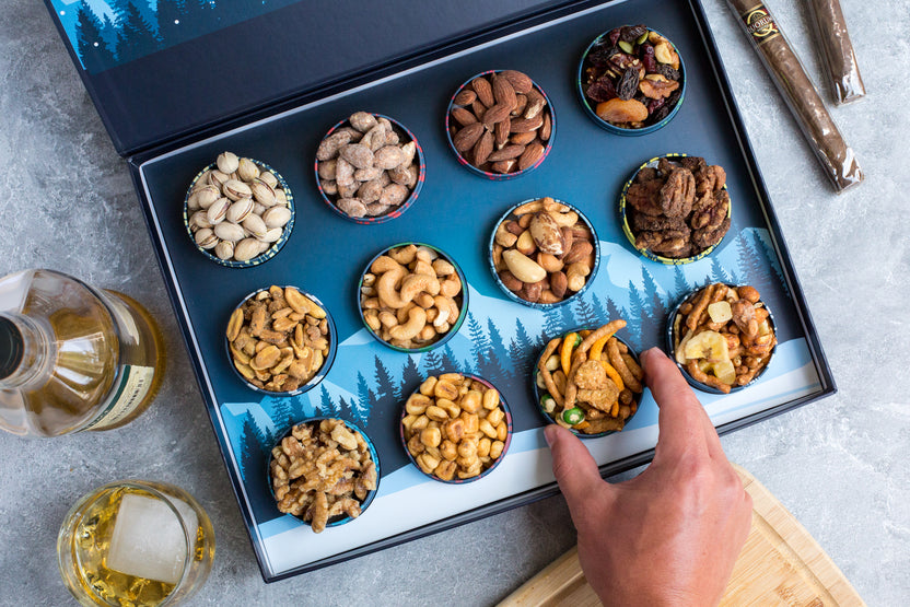 Snack Gift Boxes for Men | Gourmet Nuts & Meats – DM Snacks