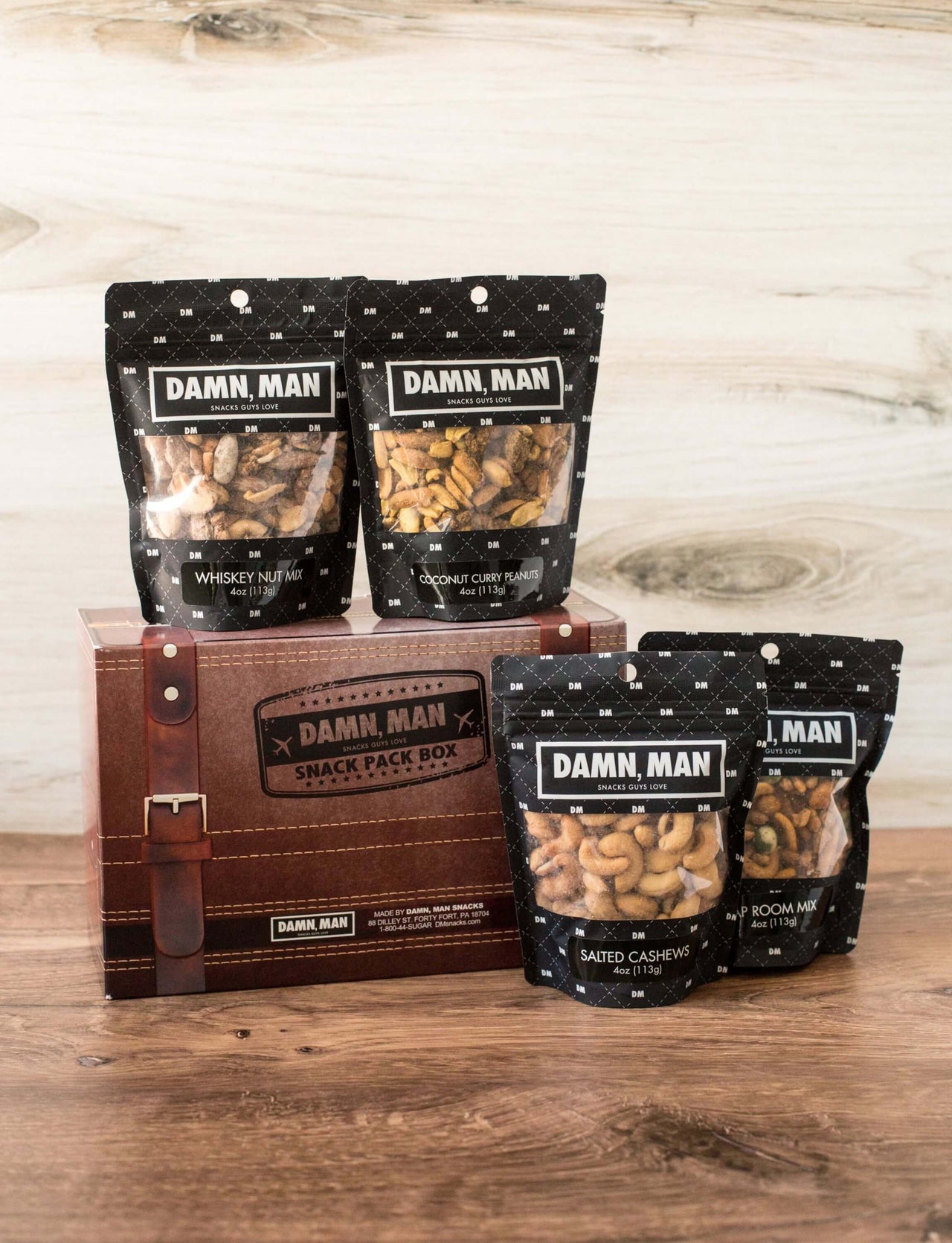 Damn Man Snacks Guys Love - BYOB Gourmet Nuts - Build Your Own Box – DM ...